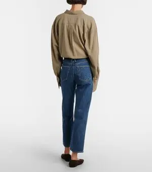 SLVRLAKE Cropped High-rise Straight Jeans