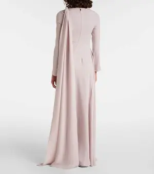 MARMAR HALIM Draped Silk Gown