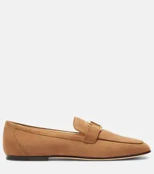 TOD'S T Timeless Suede Loafers - Brown
