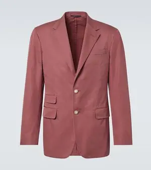 Dunhill Cavendish Cotton Blazer - Red