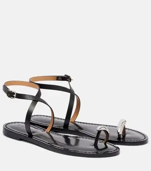 AMANU Kigali Embellished Leather Sandals