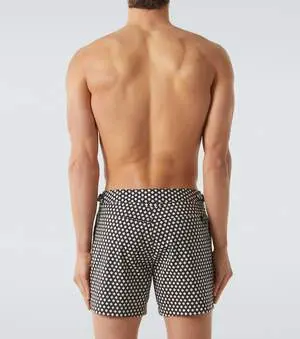 TOM FORD Checked Swim Trunks - Black