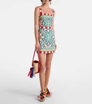 Dolce & Gabbana Taormina Carla Medium Raffia Bucket Bag - Neutrals