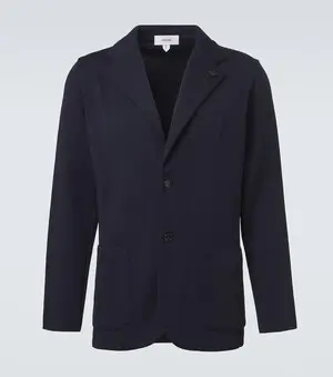 LARDINI Virgin Wool Blazer - Blue