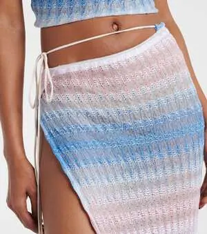 Missoni Gradient Metallic Wrap Skirt