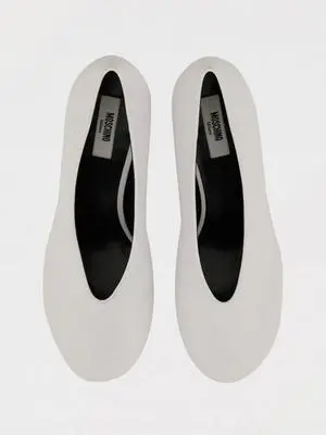 Moschino Leather Pumps - White