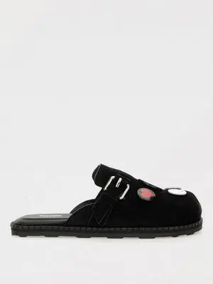 Moschino Embellished Buckled Slip-on Shoes - Black