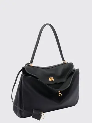 Balenciaga Leather Shoulder Bag - Black