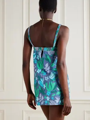 Chloé Printed Cotton-jersey Mini Dress