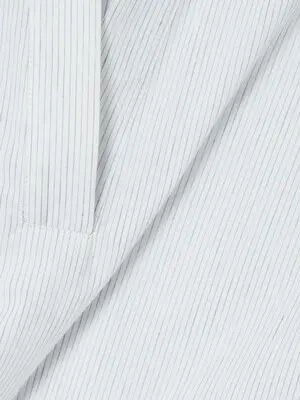 FRAME Pinstriped Cotton And Linen-blend Blouse - Blue
