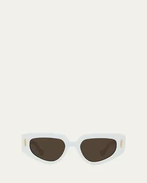 Loewe Anagram Geometric Sunglasses - Ivorybrown