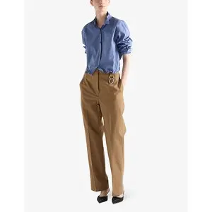Prada Tailored Straight-leg Cotton Trousers
