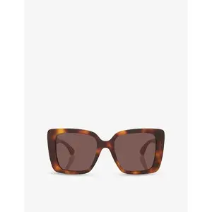 Gucci Gg1861s Square-frame Sunglasses - Brown