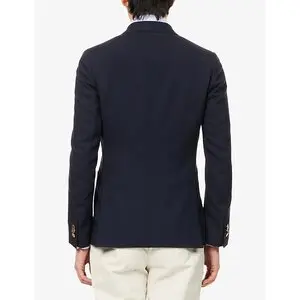 Paul Smith Double-breasted Notched-collar Woven Jacket