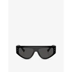 Dolce & Gabbana Rectangle Acetate Sunglasses - Black