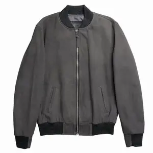 LAST WOLF Elk Bomber Jacket - Grey
