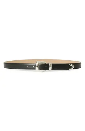B-low The Belt Duke Leather Belt Black Silver