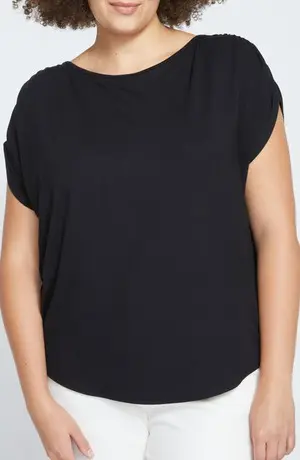 Universal Standard Helena Divine Jersey Top - Black