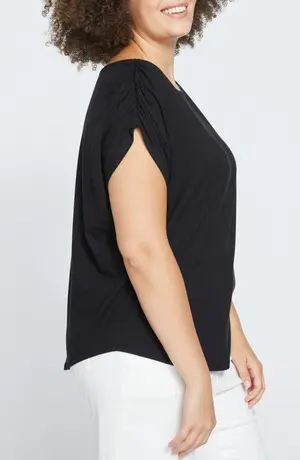 Universal Standard Helena Divine Jersey Top - Black