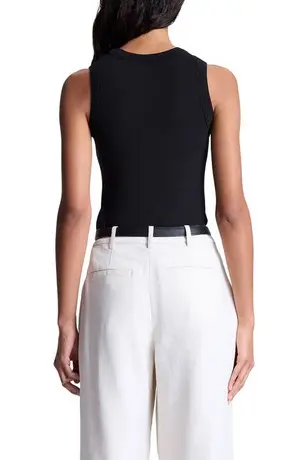 A.L.C. Hadley Cotton Tank - Black