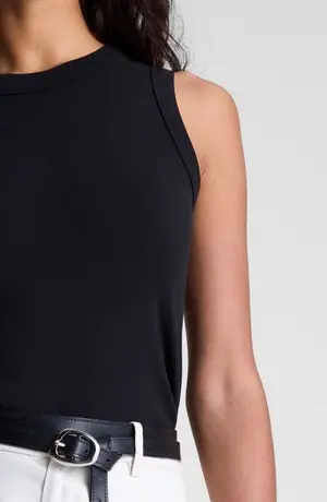 A.L.C. Hadley Cotton Tank - Black