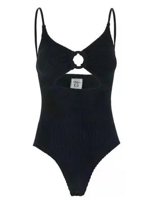 Hunza G Cut-out Swimsuit - Black