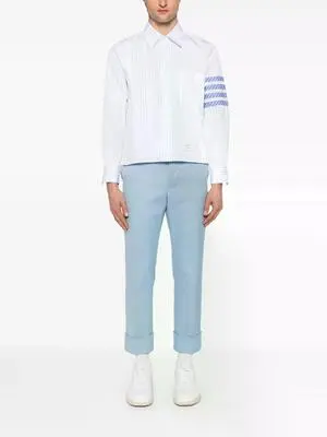 Thom Browne Striped 4-bar Shirt