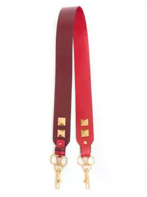 Valentino Garavani Rockstud Reversible Leather Strap - Red