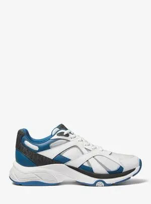 Michael Kors Leo Mixed-media Trainers