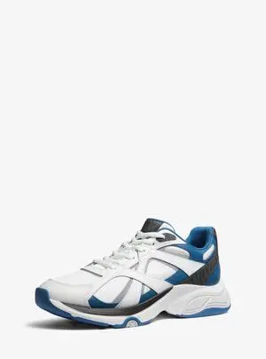 Michael Kors Leo Mixed-media Trainers