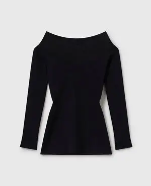 Stella McCartney Straight-neck Long-sleeve Top