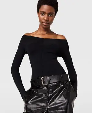 Stella McCartney Straight-neck Long-sleeve Top