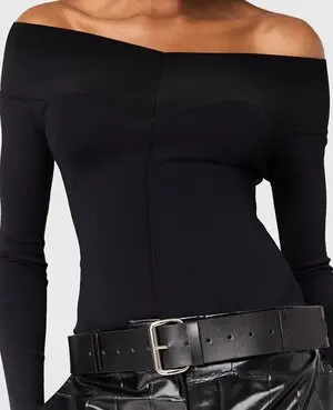 Stella McCartney Straight-neck Long-sleeve Top