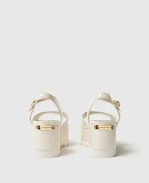 Stella McCartney Elyse Patent Platform Sandals