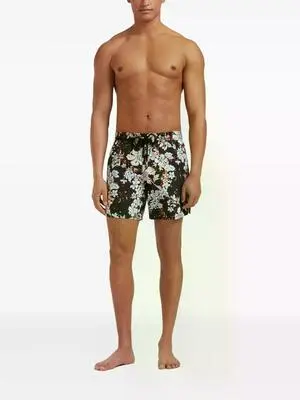 Vilebrequin Palm Angels Flower Splash Swim Shorts - Black