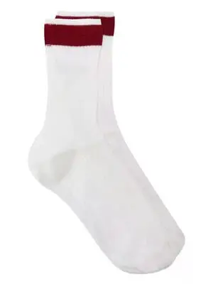Valentino Garavani Knitted Ankle Socks - White