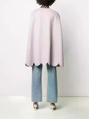 Valentino Garavani Scalloped Hem Cape