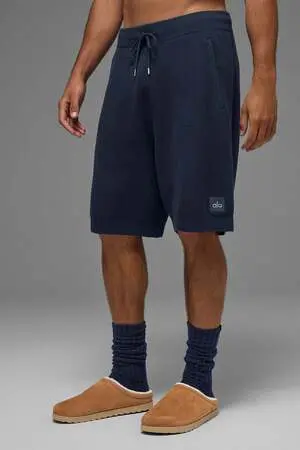 Alo Yoga 7" Sports Club Sweater Knit Short - Navy