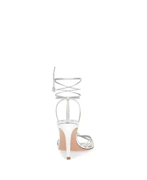 GIANVITO ROSSI Gwyneth 85 Sandals - Silver Nappa