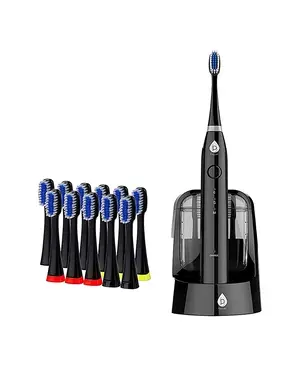 PURSONIC Electric Smart Series Rechargeable Toothbrush With Uv Sanitizing Function - Black