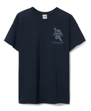 Junk Food Clothing Pabst Blue Ribbon Original Flea Market Graphic Tee - Black