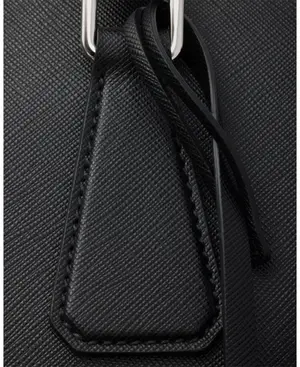 Prada Saffiano Leather Briefcase - Black