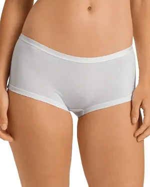 Hanro Cotton Boyleg Briefs - White