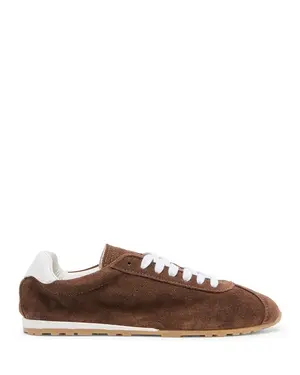 Dolce Vita Serina Lace-up Sneakers - Dark Brown Suede