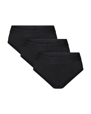 SKIMS Stretch Briefs, 3 Pack - Obsidian