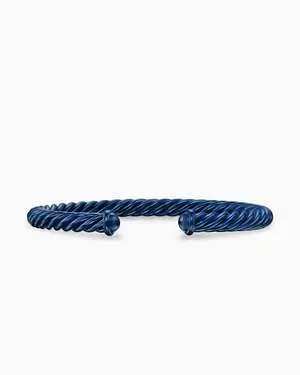 David Yurman Cable Cuff Bracelet - Aluminum Navy