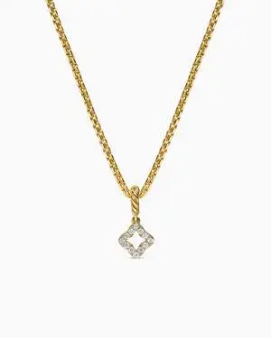 David Yurman Micro Pavé Quatrefoil Amulet - Diamond
