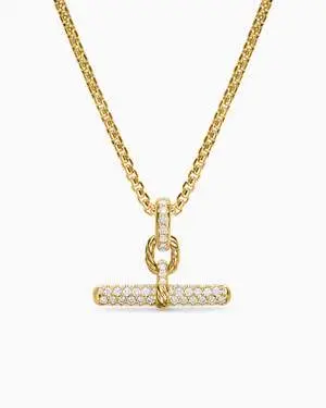 David Yurman Dy Madison® Toggle Pendant In 18k Yellow Gold With Diamonds - Diamond