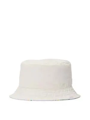 Pink Reversible Floral Bucket Hat - White,ivory
