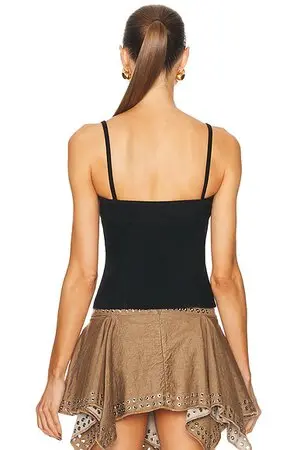 LUDOVIC DE SAINT SERNIN Eyelet Cleavage Top